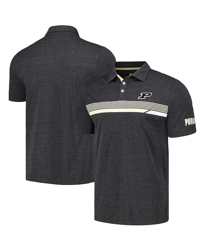 Colosseum Men's Charcoal Purdue Boilermakers No Problemo Polo Shirt ...