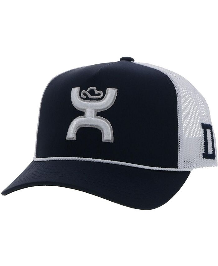 Hooey Men's Navy, White Dallas Cowboys Hands Up Trucker Adjustable Hat ...