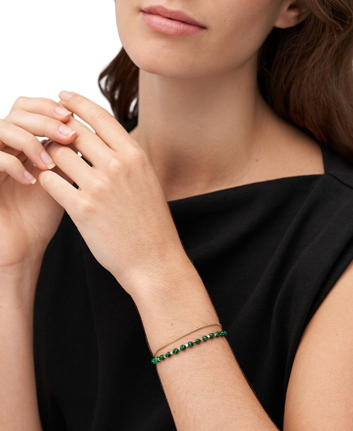 Fossil All Stacked Up Malachite Beaded Bracelet - Macy's