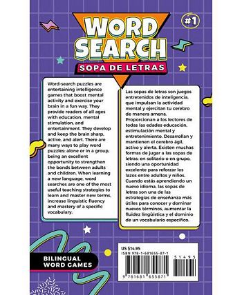Barnes & Noble Bilingual Word Search #1 English-Spanish / Sopa de ...