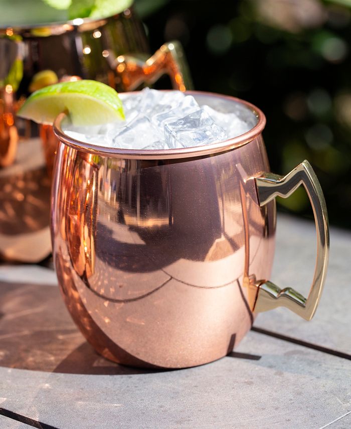 Cambridge Smooth Copper Moscow Mule Mugs, Set of 4 - Macy's