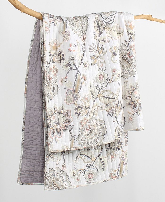 Levtex Ophelia Reversible Quilted Throw, 50" x 60" - Macy's