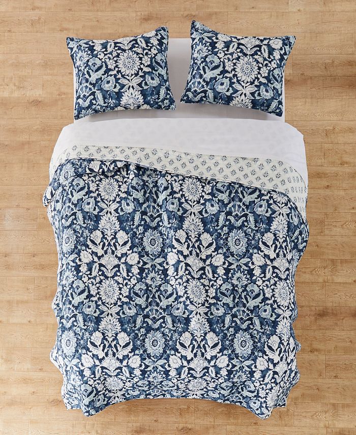 Levtex Laure Reversible 3-Pc. Quilt Set, Full/Queen - Macy's