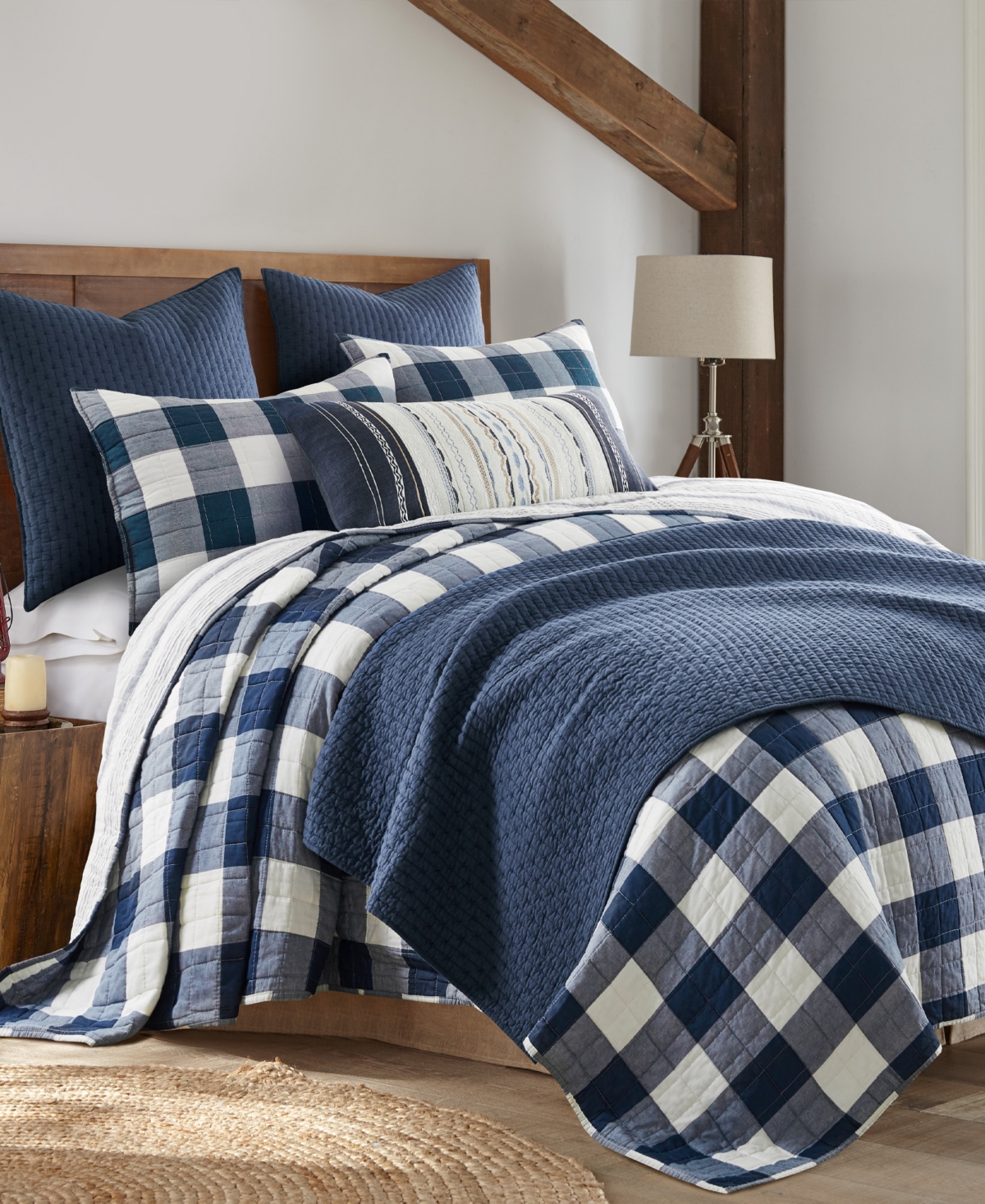 Click here for Levtex Camden Buffalo Check 3-Pc. Bedspread Set  F... prices