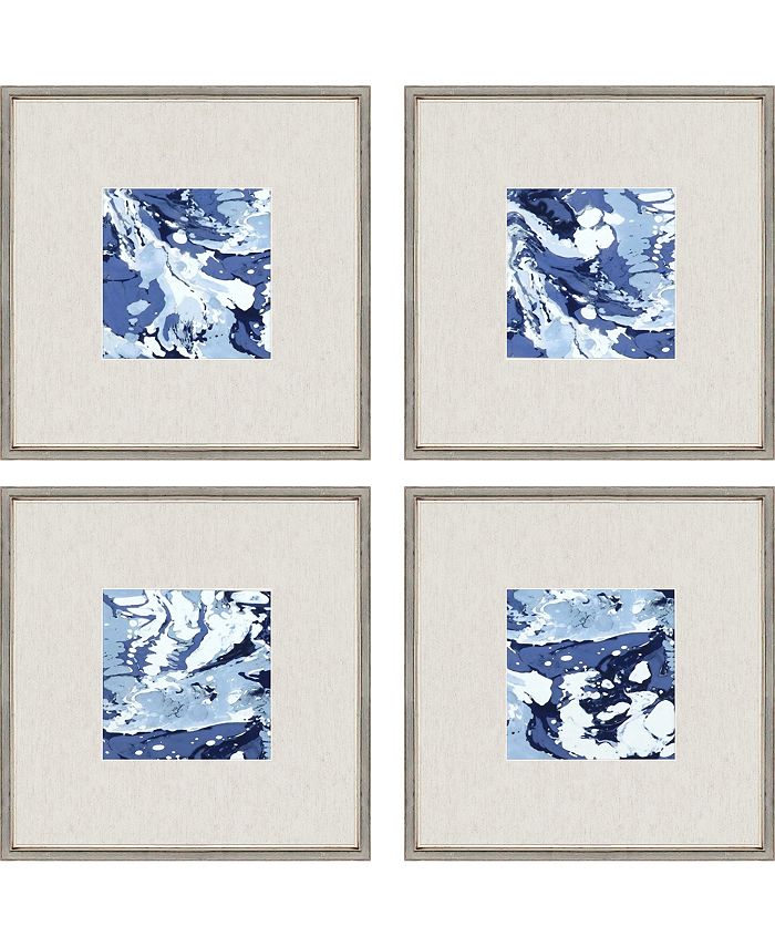 Paragon Picture Gallery Marbleized Framed Art, Set of 4 - Macy's