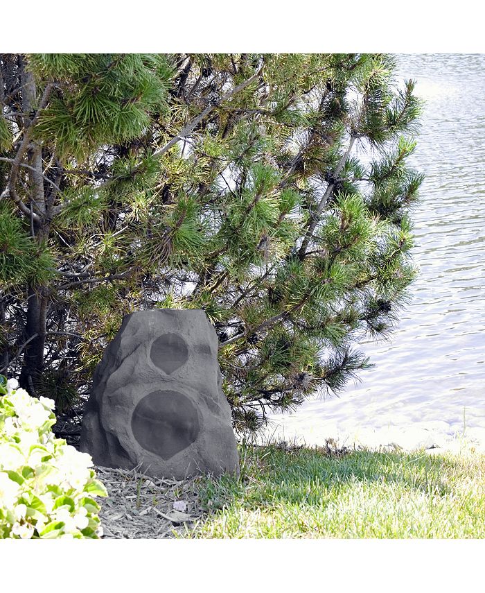 Klipsch AWR-650-SM Outdoor Landscape Rock Speakers - Granite (Pair ...