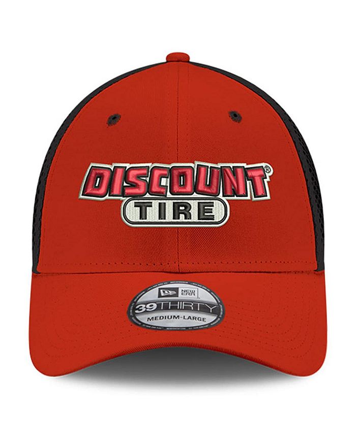 New Era Men's Red Austin Cindric Discount Tire NEO 39THIRTY Flex Hat ...
