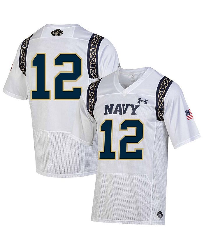Under Armour Men's White Navy Midshipmen 2023 Aer Lingus College ...