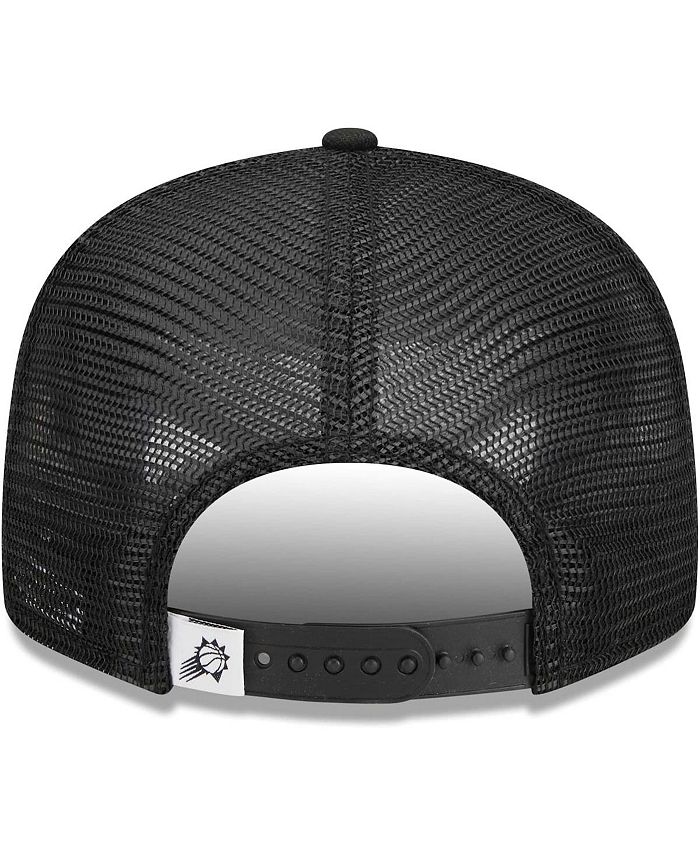 New Era Men's Black Phoenix Suns Evergreen 9FIFTY Trucker Snapback Hat ...