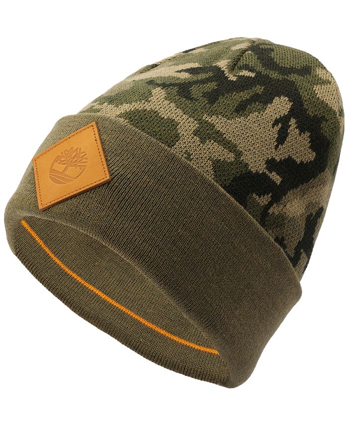 Timberland Men's Camo Jacquard Beanie - Macy's