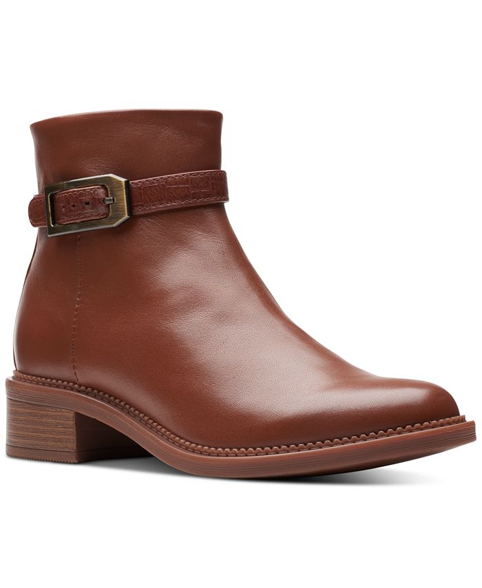 Clarks Women's Maye Grace Buckled Ankle Booties - Macy's