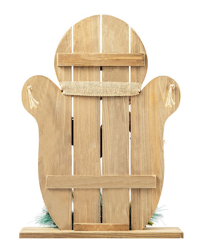 Glitzhome 24" H Wood Gingerbread Man Porch Decor - Macy's