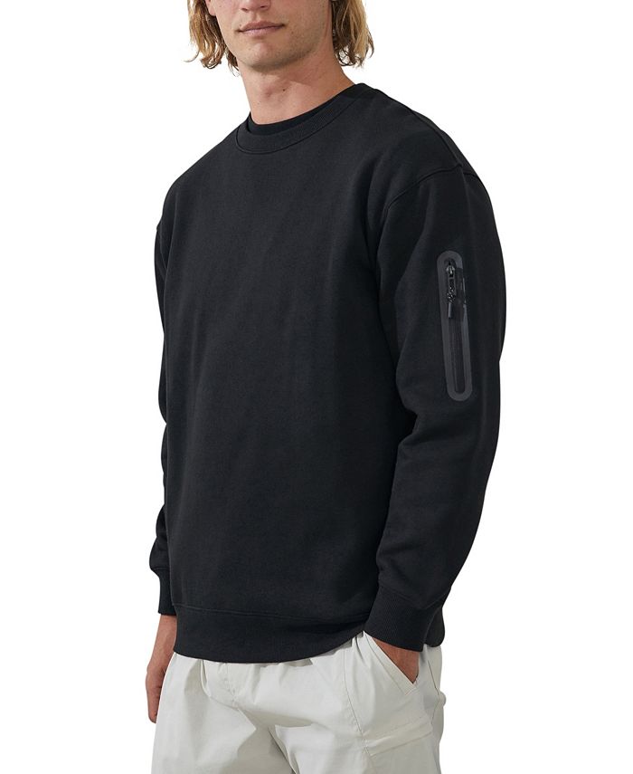 COTTON ON Men's Active Crew Fleece Sweatshirt - Macy's