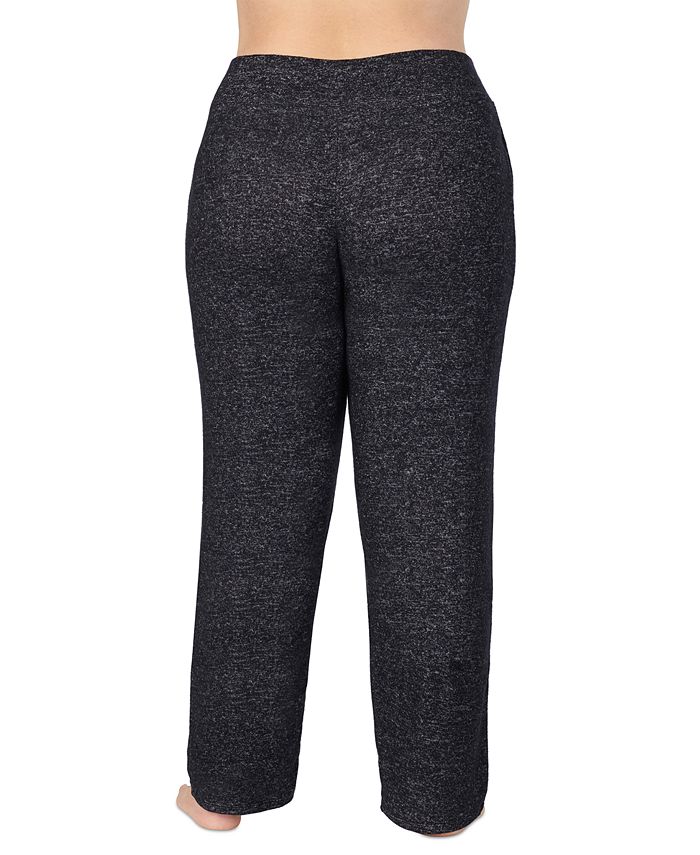 Cuddl Duds Plus Size Soft Knit Mid-Rise Lounge Pants - Macy's