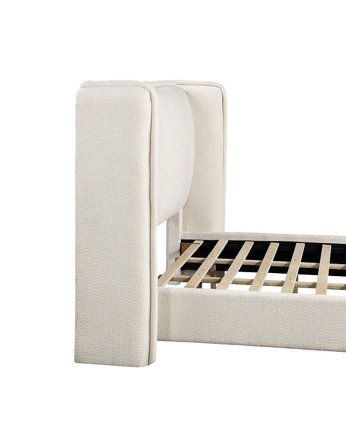 Furniture of America Haydan Boucle Upholstered Queen Bed - Macy's