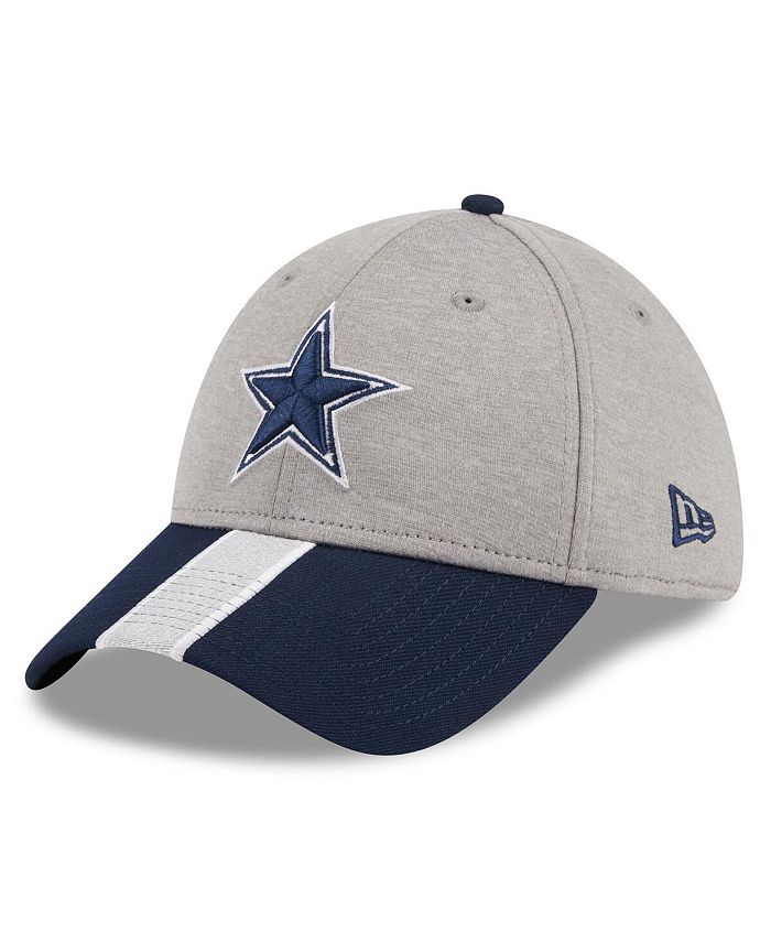 New Era Men's Heather Silver Dallas Cowboys Stripe 39THIRTY Flex Hat ...