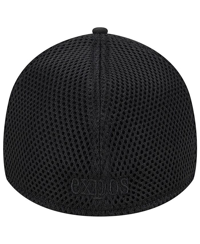 New Era Men's Montreal Expos Black-on-Black Neo 39THIRTY Flex Hat - Macy's