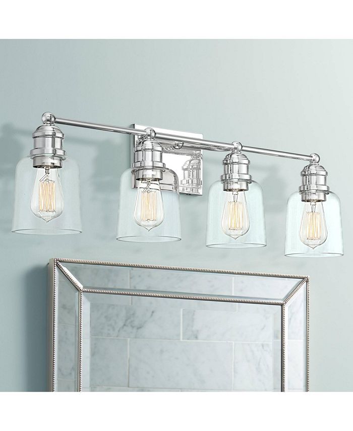 Possini Euro Design Preston Modern Wall Light Polished Nickel Silver ...