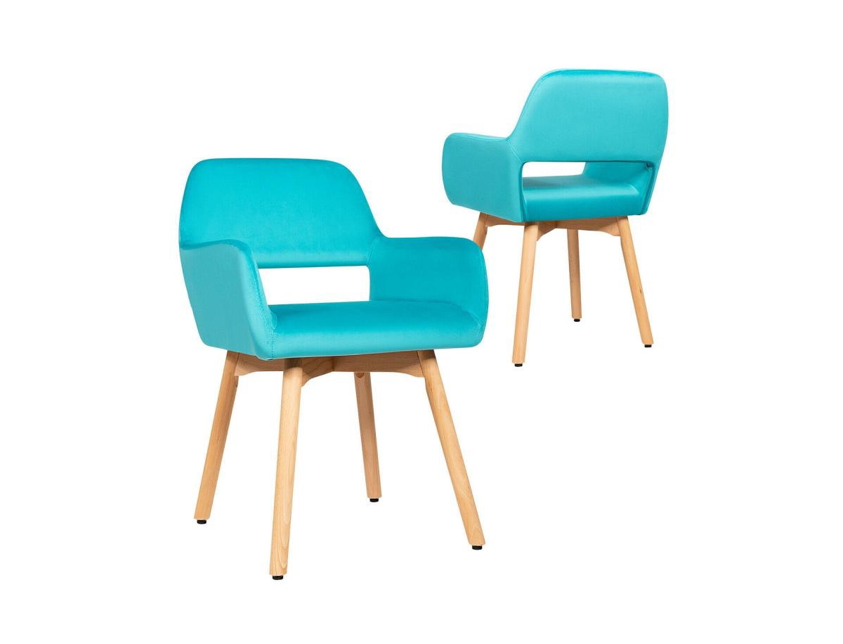 Click here for 2 Pieces Modern Upholstered Accent Armchairs Set -... prices