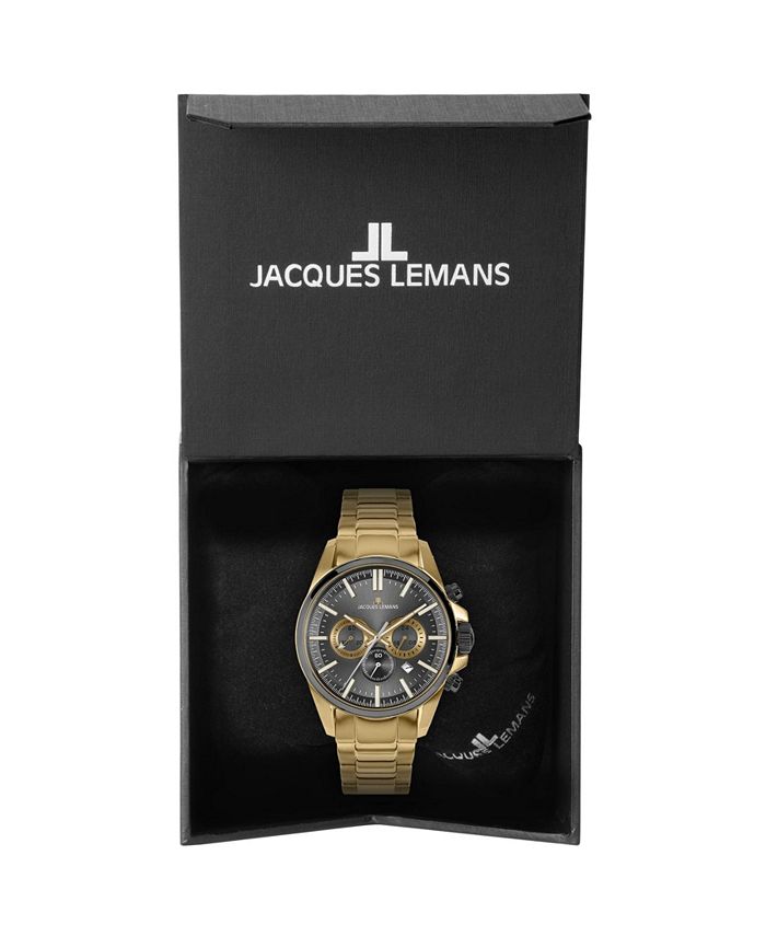 Jacques Lemans Men's Liverpool Watch with Solid Stainless Steel Strap ...