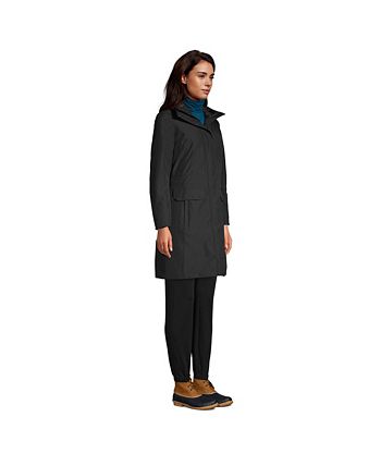Lands' End Petite Waterproof Insulated Raincoat - Macy's