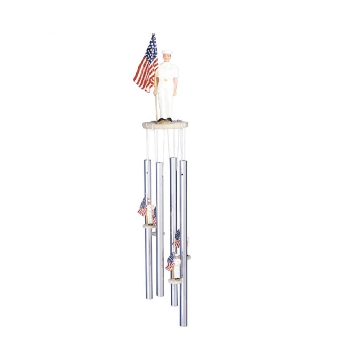 Click here for 23 Long Us Navy with Us Flag Round Top Wind Chime... prices