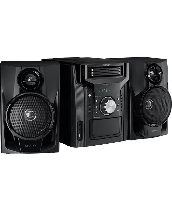 Sharp 240W 5-Disc Bluetooth Mini Shelf System - Macy's