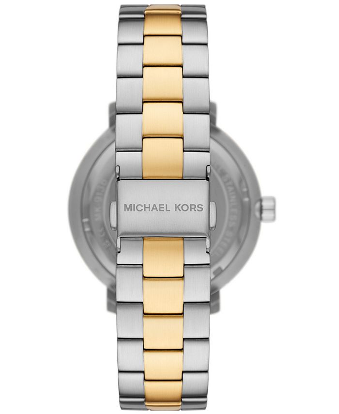 Michael Kors Men's Blake Three-Hand Date Two-Tone Stainless Steel Watch ...