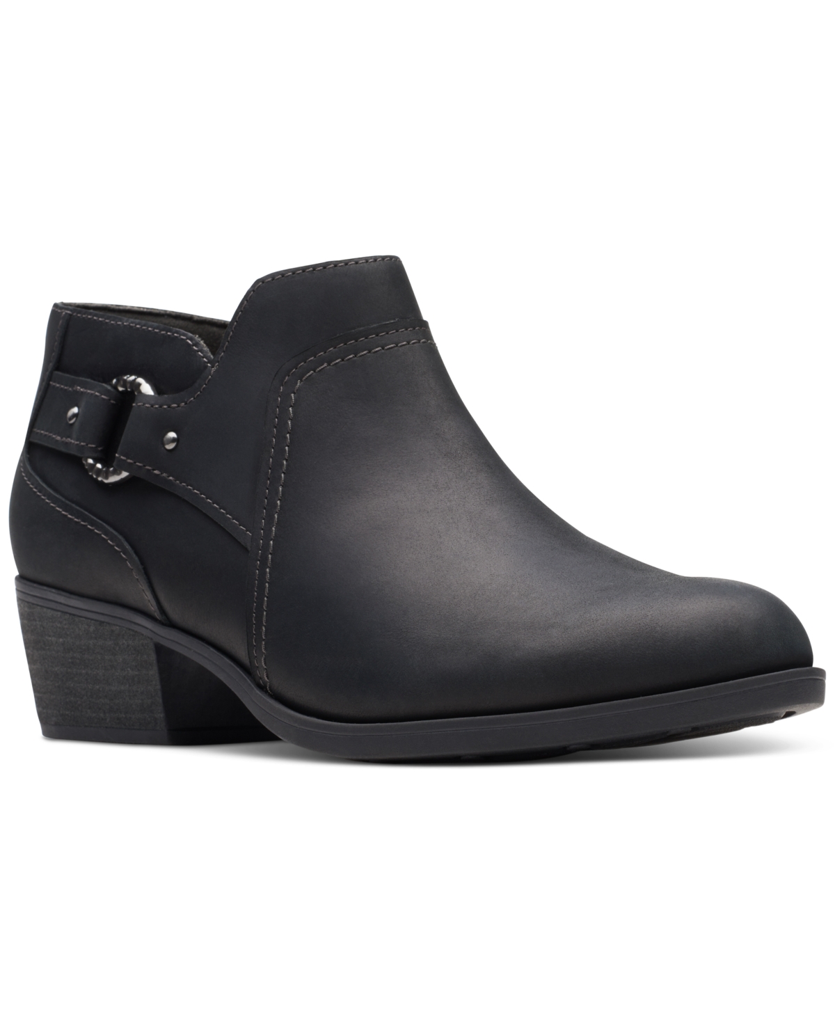 Click here for Clarks Womens Charleton Grace Buckled Ankle Bootie... prices