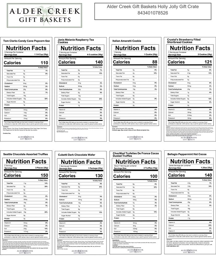Alder Creek Gift Baskets Holiday Holly Jolly Gift Crate, 13 Piece - Macy's