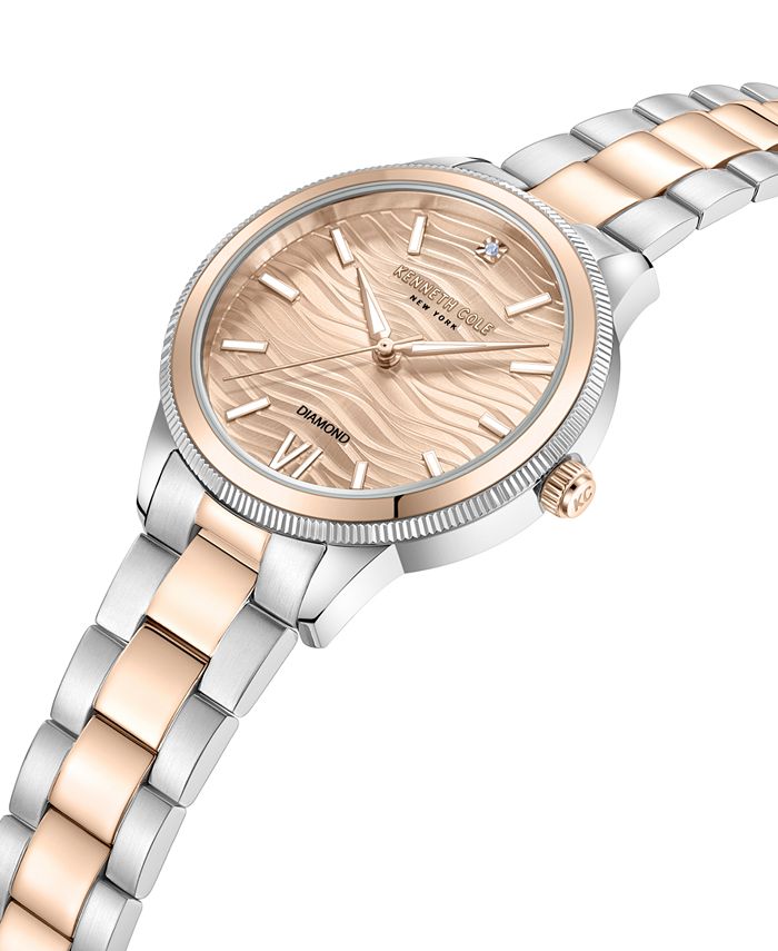 Kenneth Cole New York Women's Quartz Two-Tone Stainless Steel Watch ...