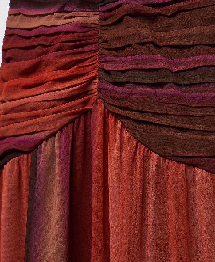 MANGO Women's Gradient Draped Dress - Macy's