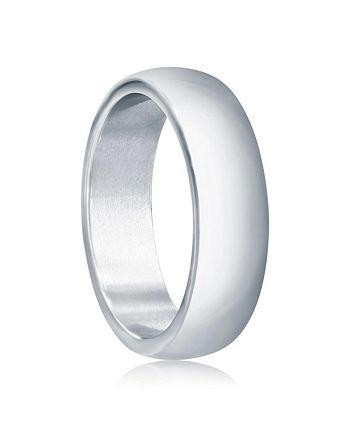Metallo Stainless Steel Polished Ring - Macy's