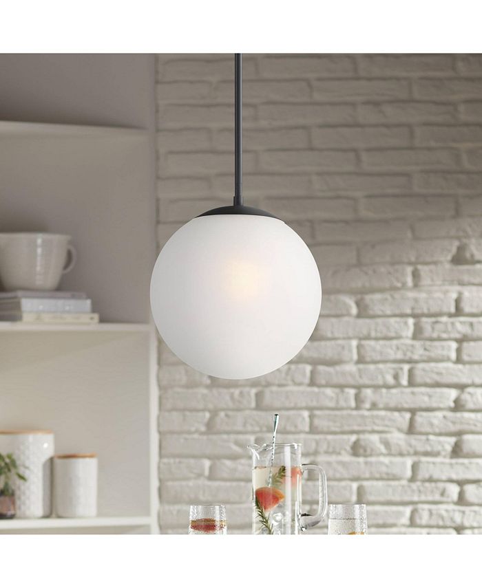 360 Lighting Ciana Black Mini Pendant Lighting Fixture 10" Wide Modern ...