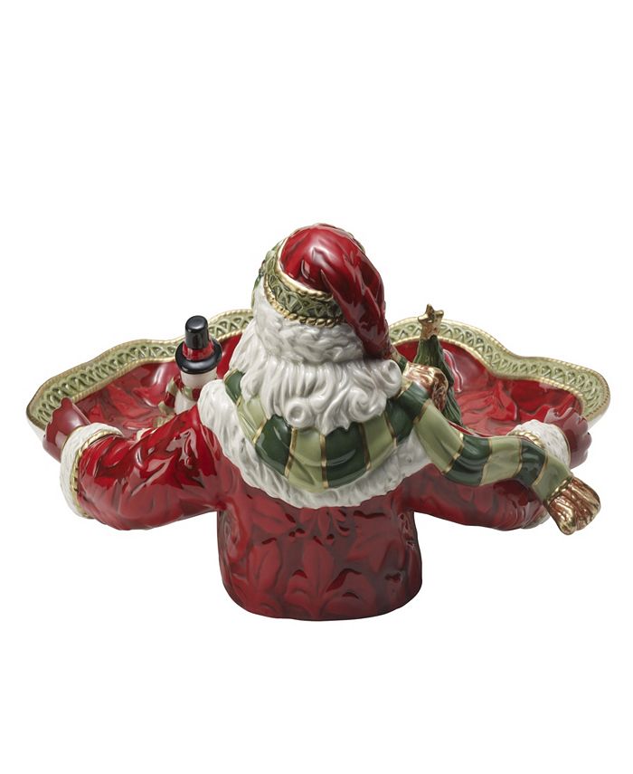 Fitz and Floyd Holiday Home Santa Server, 13.5-in - Macy's