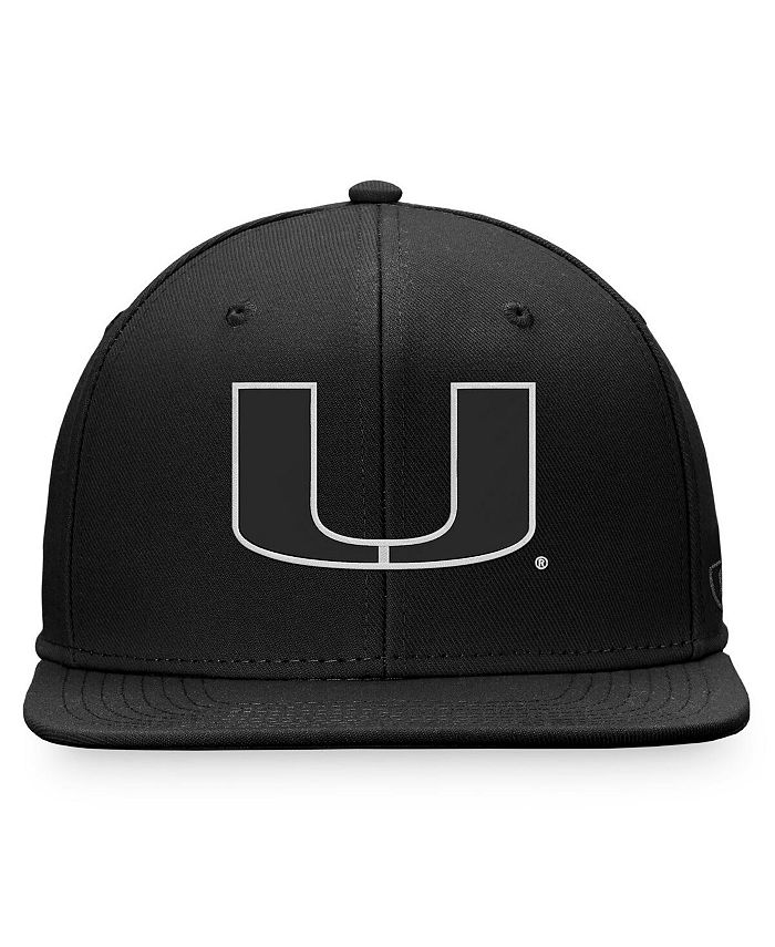 Top of the World Men's Black Miami Hurricanes Dusk Flex Hat - Macy's