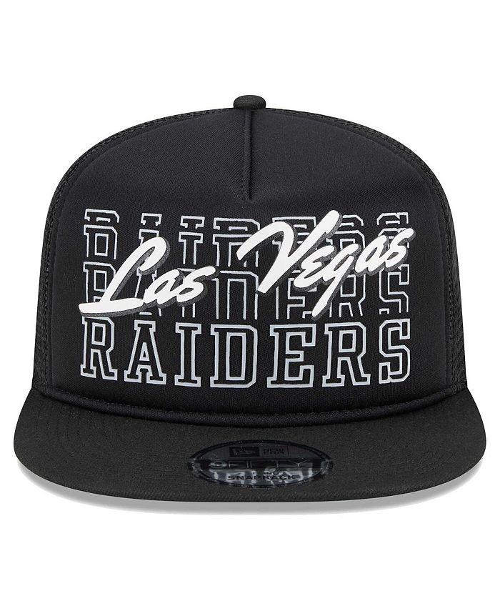 New Era Men's Black Las Vegas Raiders Instant Replay 9FIFTY Snapback ...