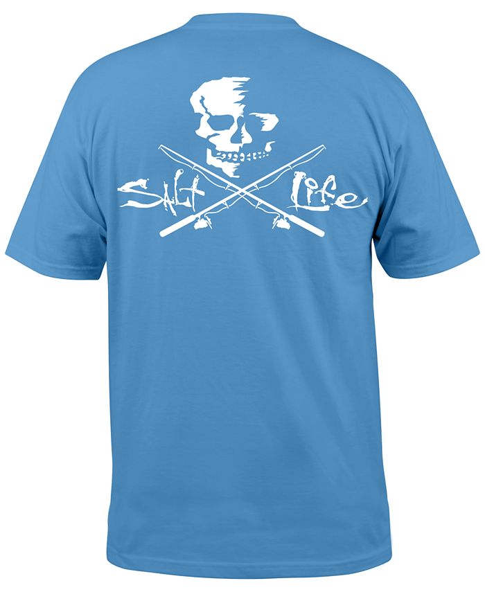 Salt Life Men's Salt Life Skull And Poles Graphic Short-Sleeve T-Shirt ...