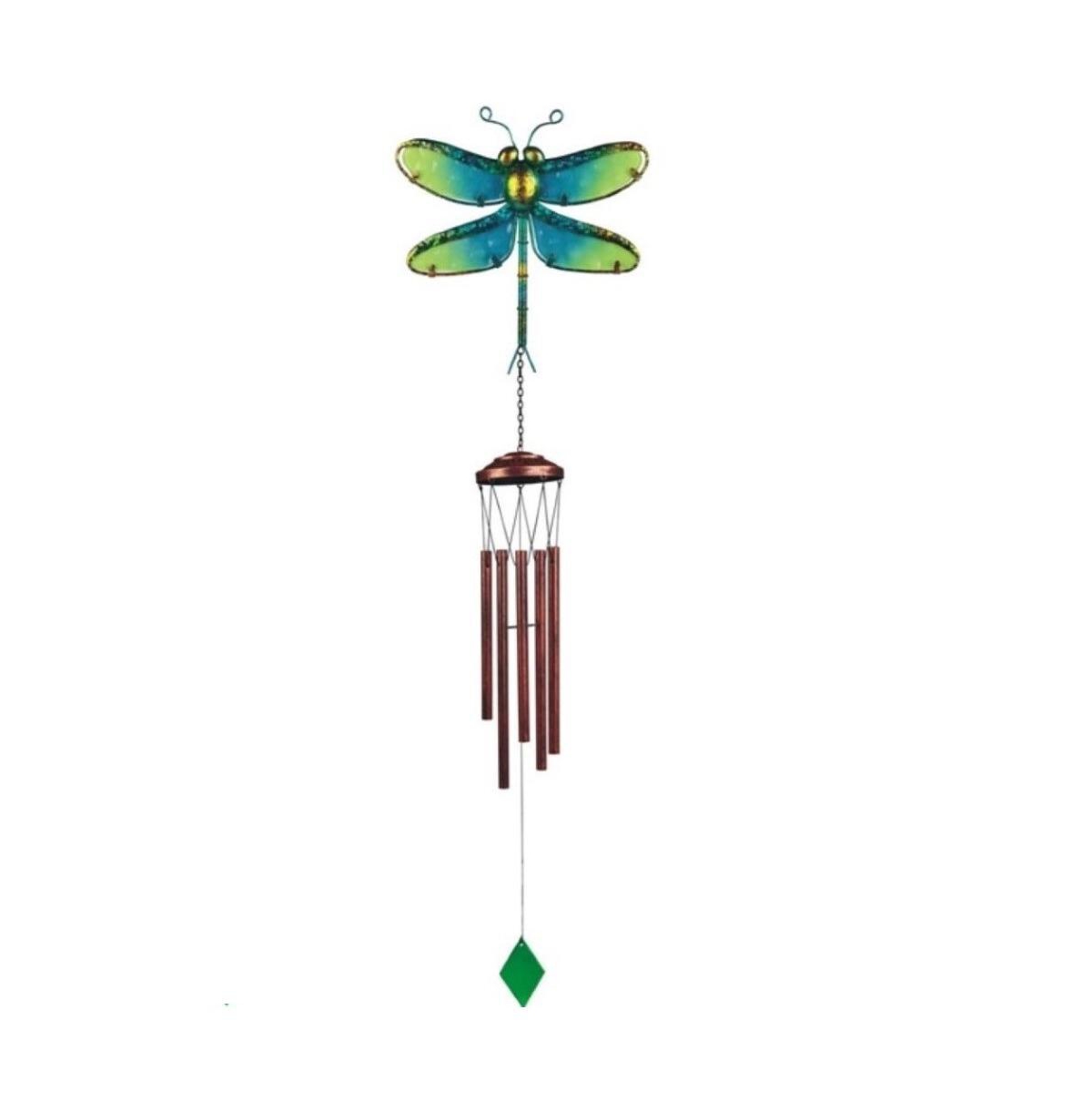 Click here for 40 Long Green Dragonfly Wind Chime - Multi prices