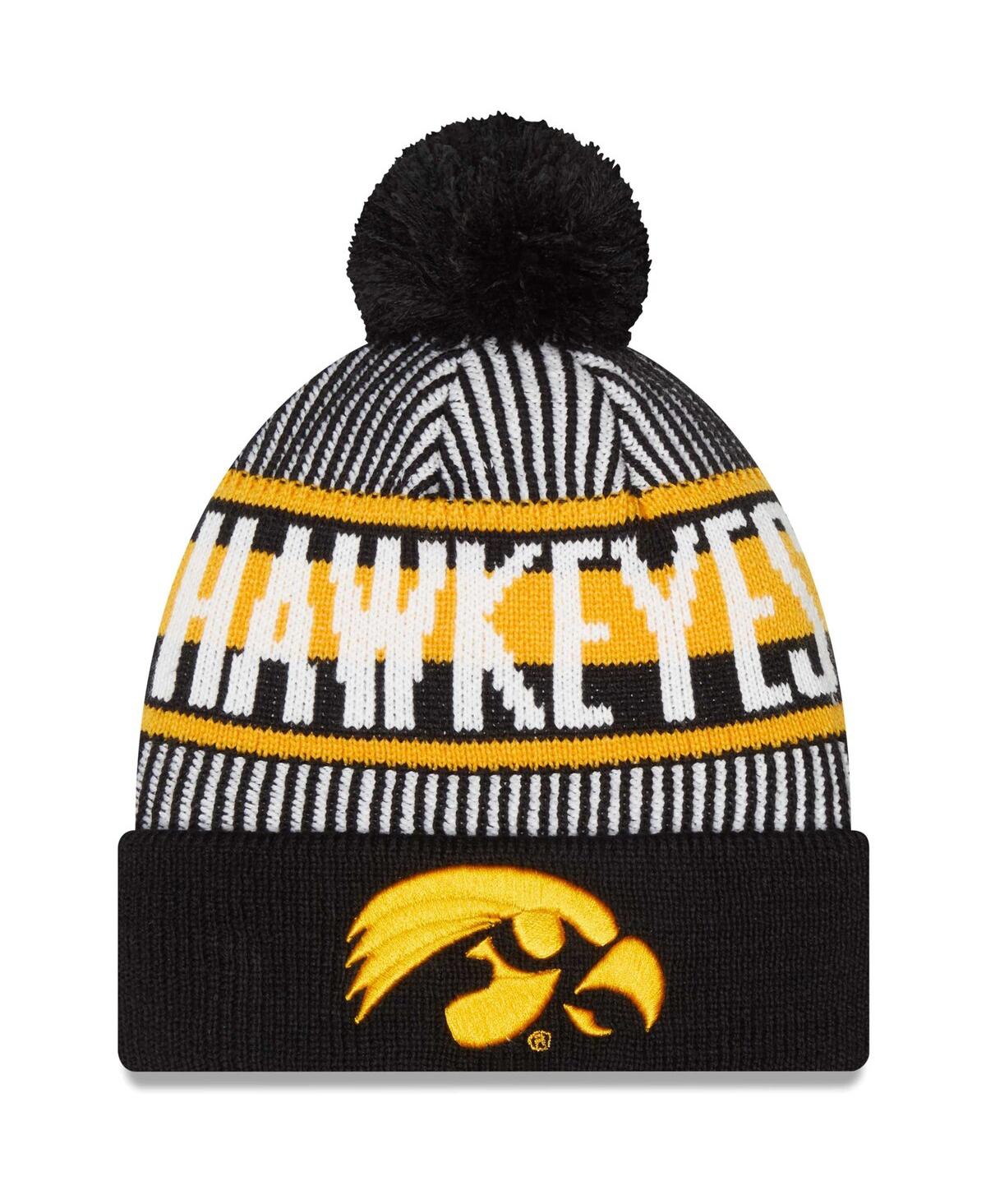 Click here for Mens New Era Black Iowa Hawkeyes Logo Striped Cuff... prices