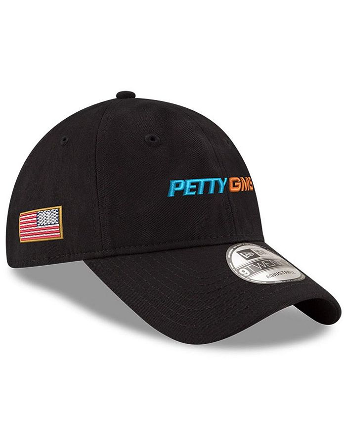 New Era Men's Black Petty GMS Motorsports Enzyme Washed 9TWENTY ...