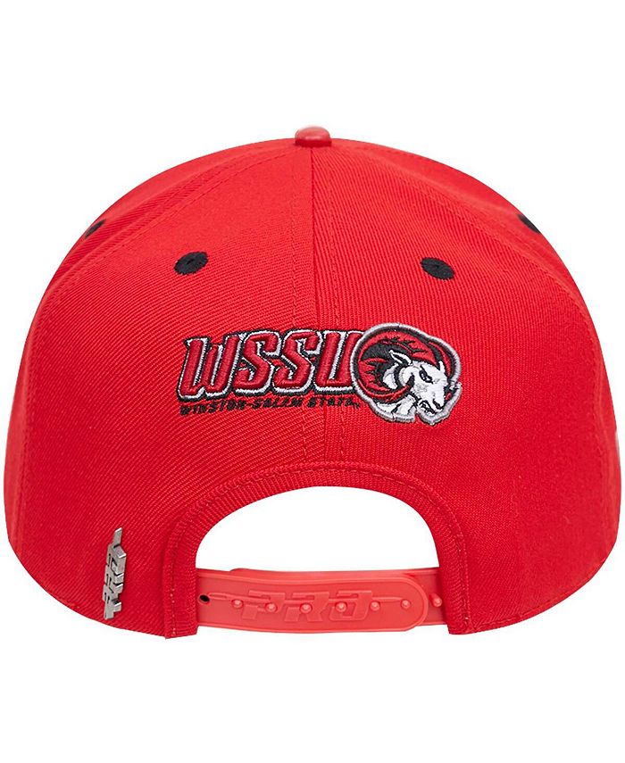 Pro Standard Men's Red Winston Salem Rams Evergreen Mascot Snapback Hat ...