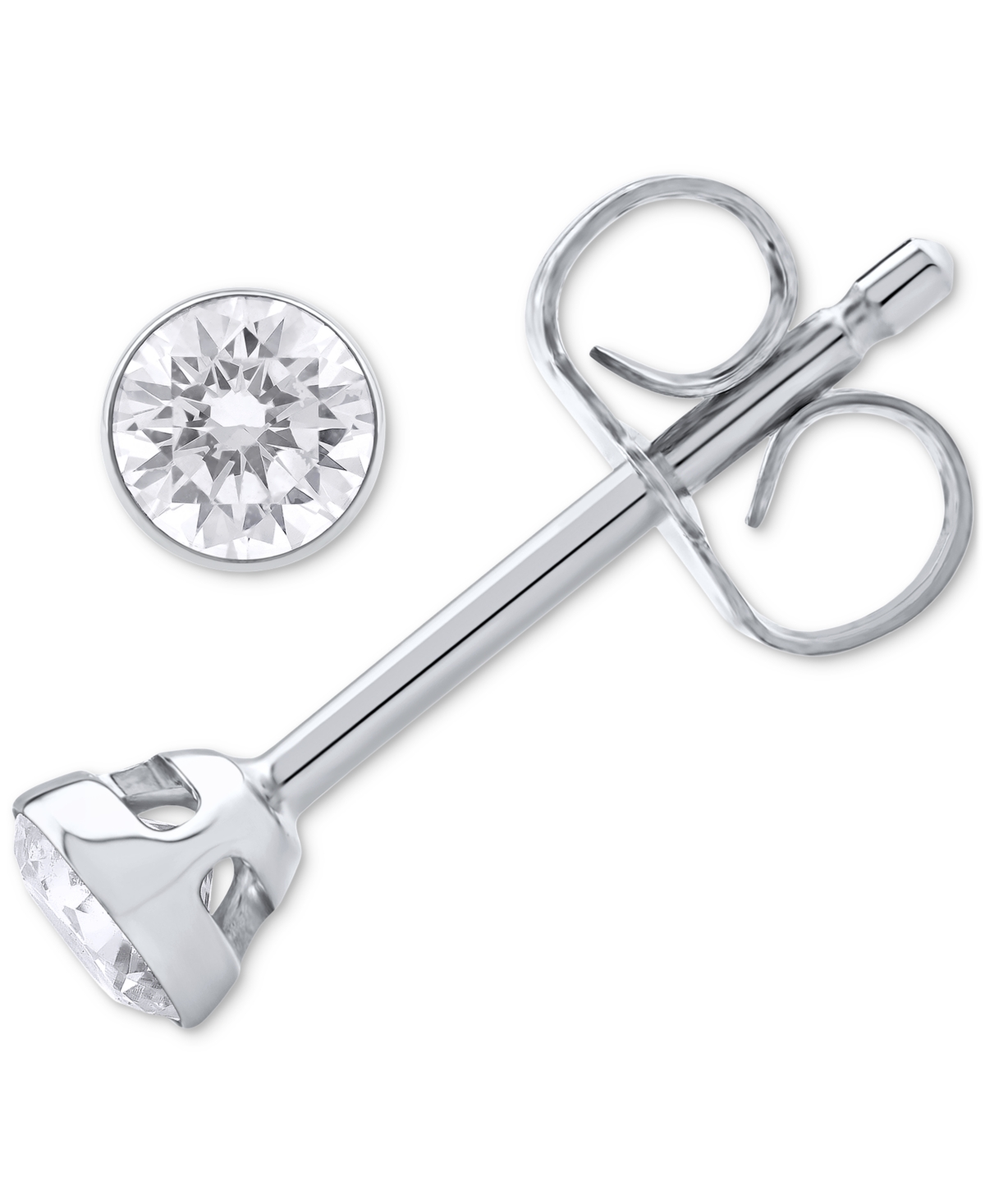 Click here for Diamond Prongless Stud Earrings (1/3 ct. t.w.) in... prices