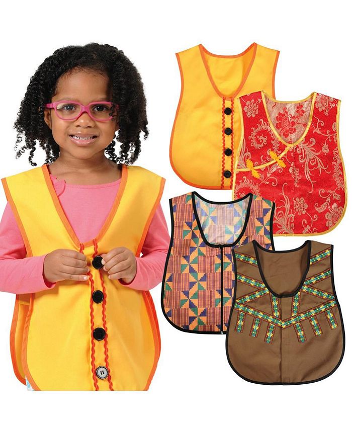 Kaplan Early Learning Dressing Vests - Set of 4 - Macy's