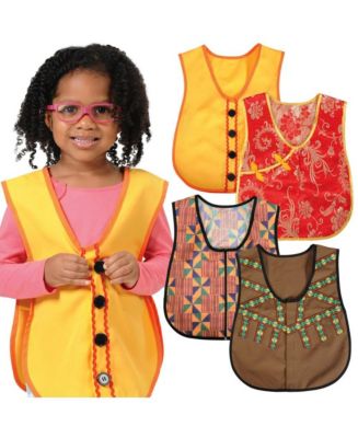 Kaplan Early Learning Dressing Vests - Set of 4 - Macy's