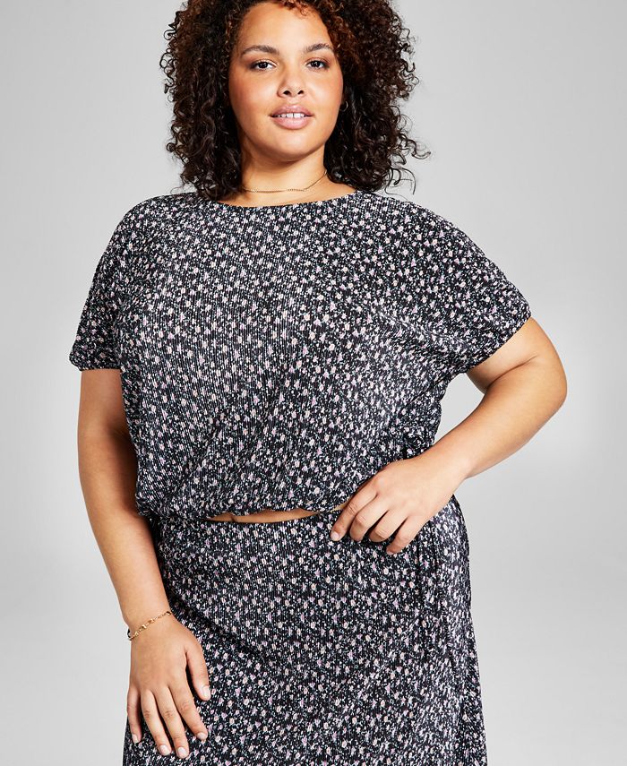 And Now This Plus Size Knit Top - Macy's