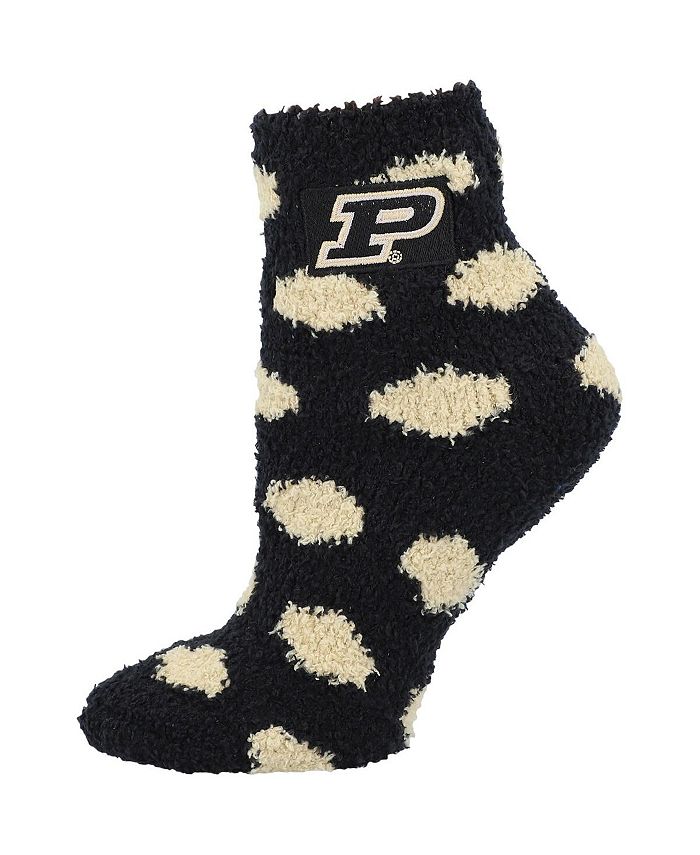 ZooZatz Women's Purdue Boilermakers Fuzzy Dot Ankle Socks - Macy's