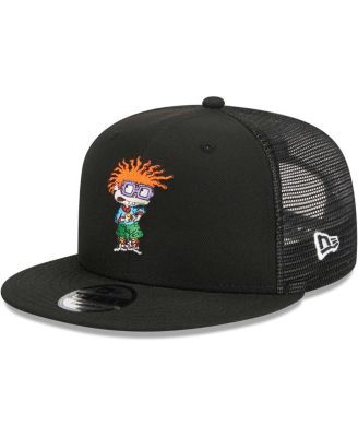 Men's New Era Black Rugrats Chuckie Mesh Trucker 9FIFTY Snapback Hat ...