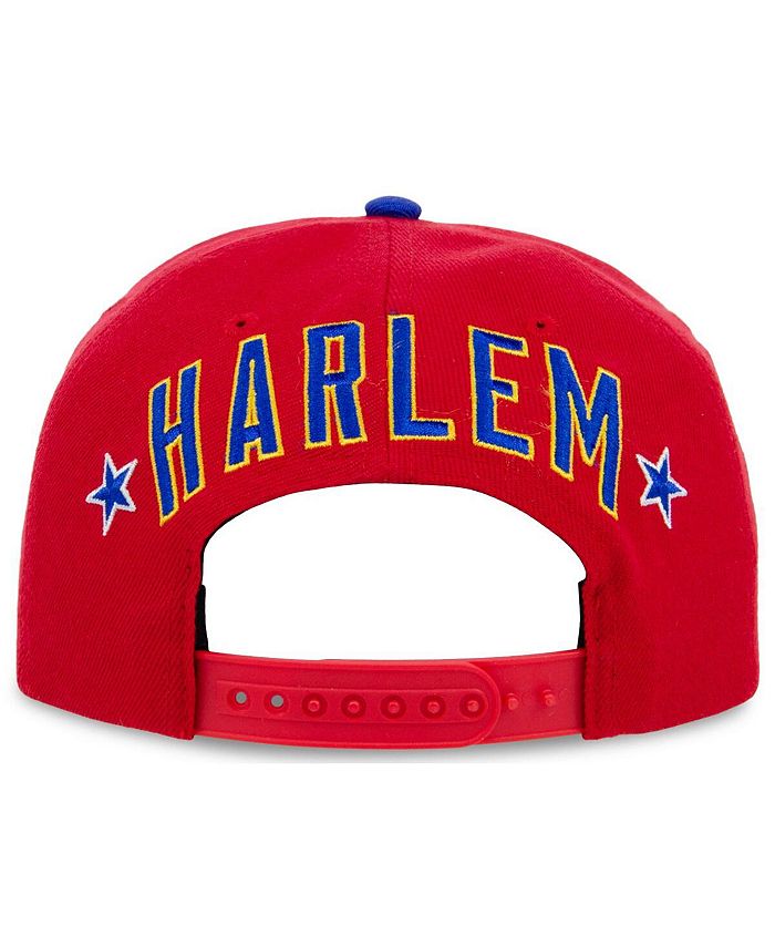 Rings & Crwns Men's Red Harlem Globetrotters Snapback Adjustable Hat ...