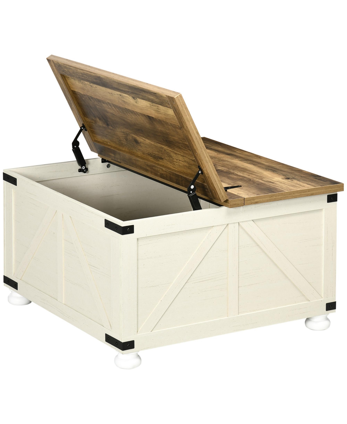 Click here for Homcom Farmhouse Table with Storage  Large Square... prices